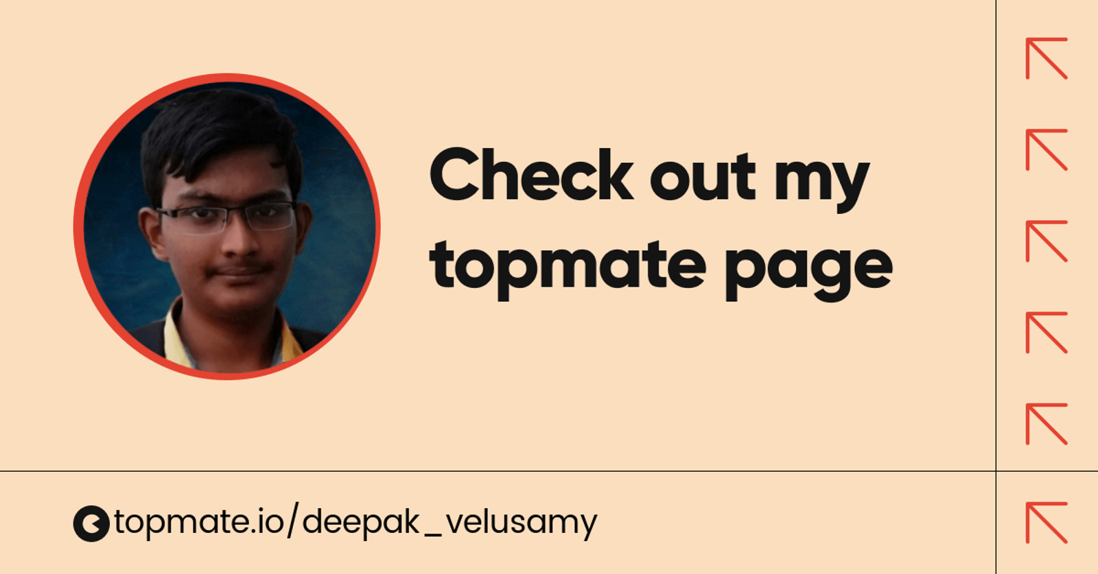 Deepak Velusamy (@deepak_velusamy) | Topmate